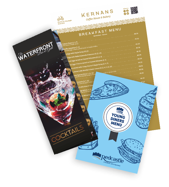 Table Menus - Bizzprint - The Printers